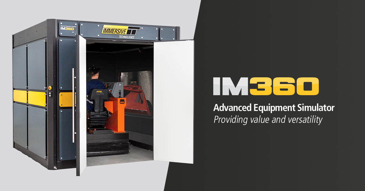 Immersive Technologies - IM360 Advanced Equipment Simulator - Built ...